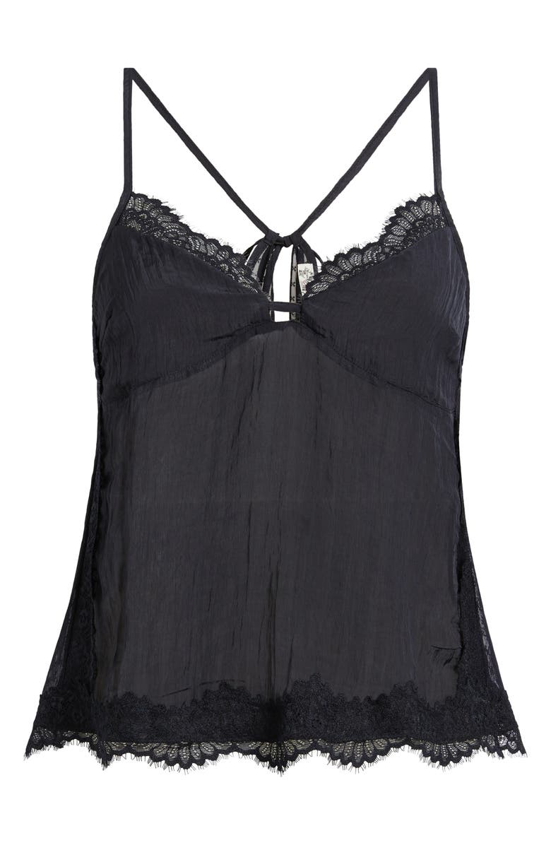 Free People Eye Candy Open Back Lace Trim Camisole | Nordstromrack