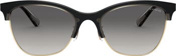 COACH 55mm Gradient Round Sunglasses | Nordstrom