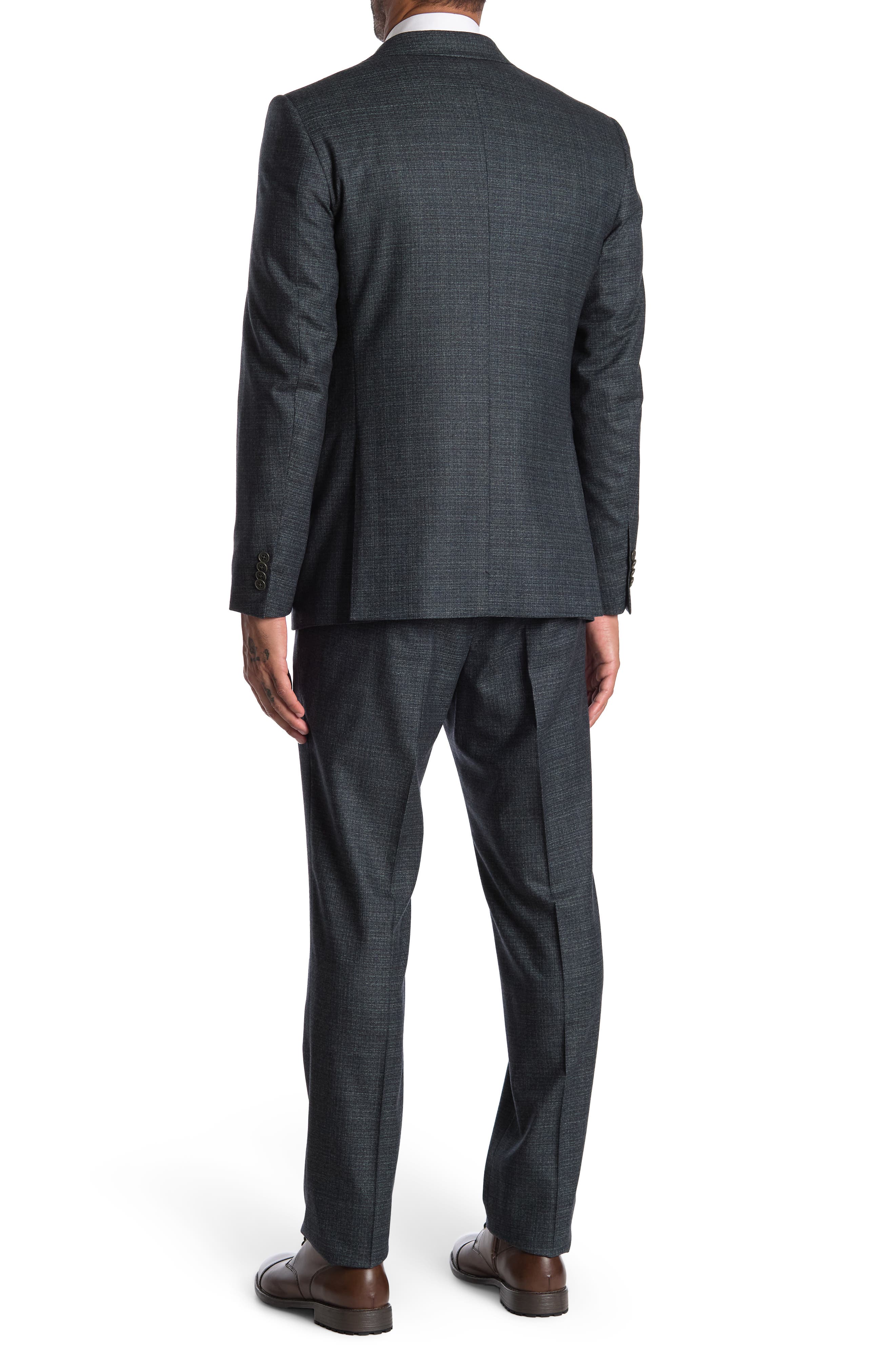 John Varvatos Green Notch Collar Wool 2-Piece Suit (Men) | Nordstromrack
