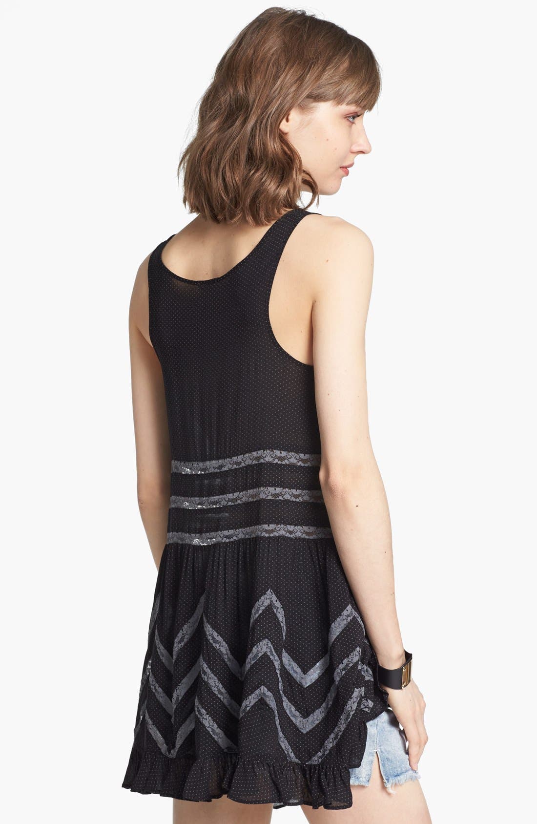 Free People Swingy Lace Inset Tunic | Nordstromrack