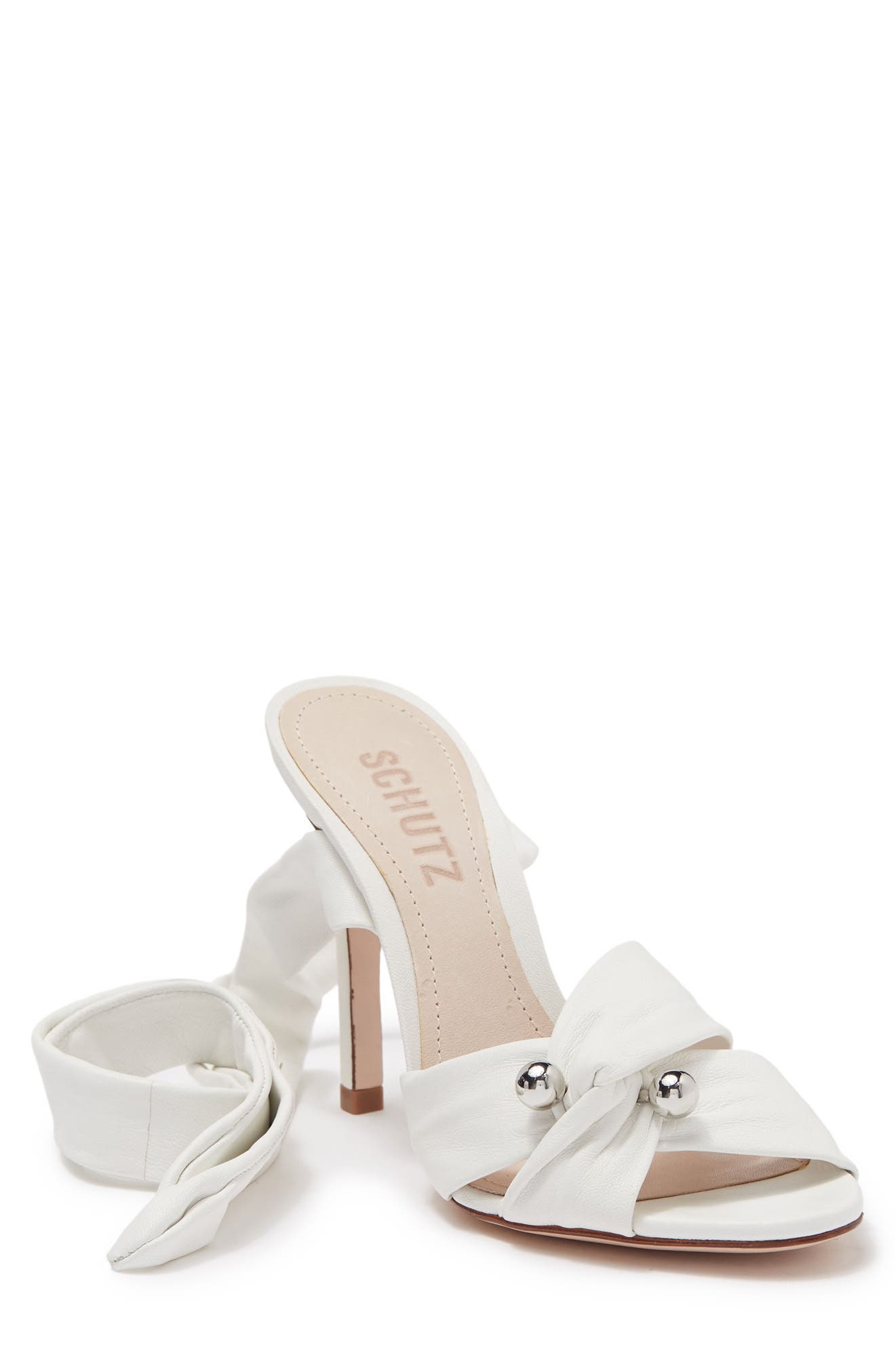 Schutz Raina Stiletto Leather Wrap Sandal | Nordstromrack