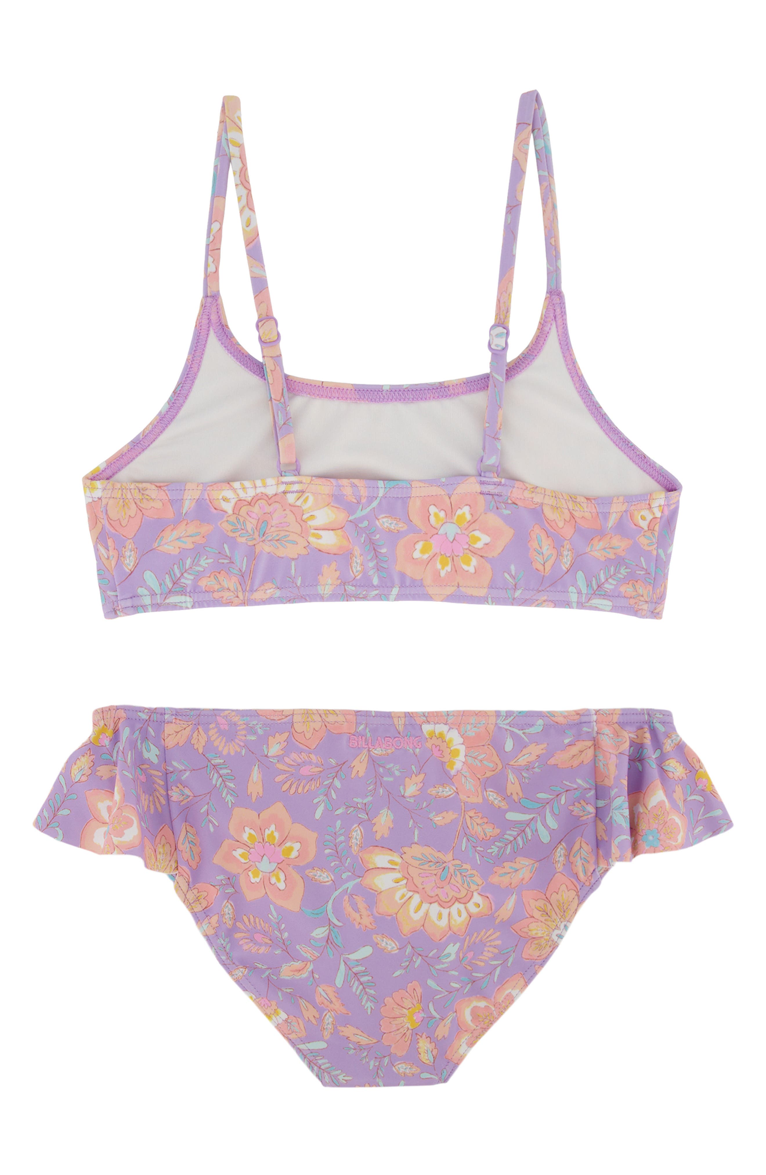 Billabong Kids' Hideaway Hippie Ruffle Two-Piece Swimsuit | Nordstromrack