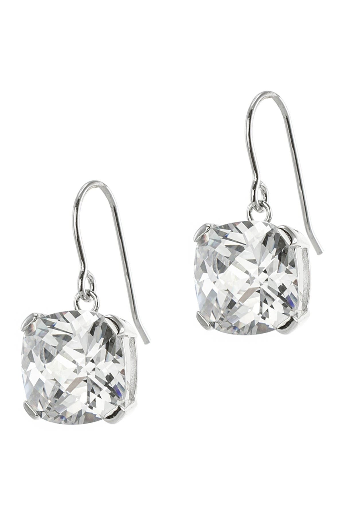 CZ by Kenneth Jay Lane Cushion CZ Cross Cut Dangle Earrings | Nordstromrack