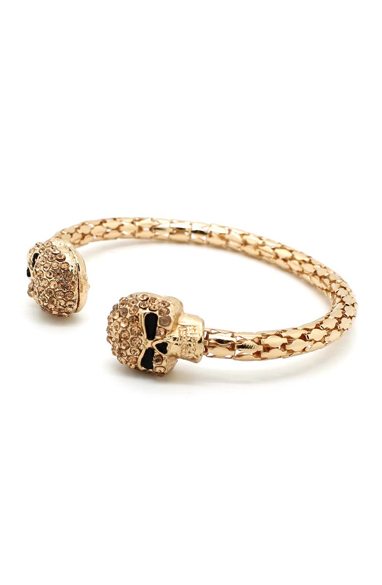EYE CANDY LOS ANGELES Skull My Wrist Pave Crystal Cuff | Nordstromrack
