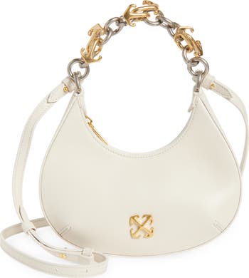 Off-White Hemisphere Chain Leather Top Handle Bag | Nordstrom