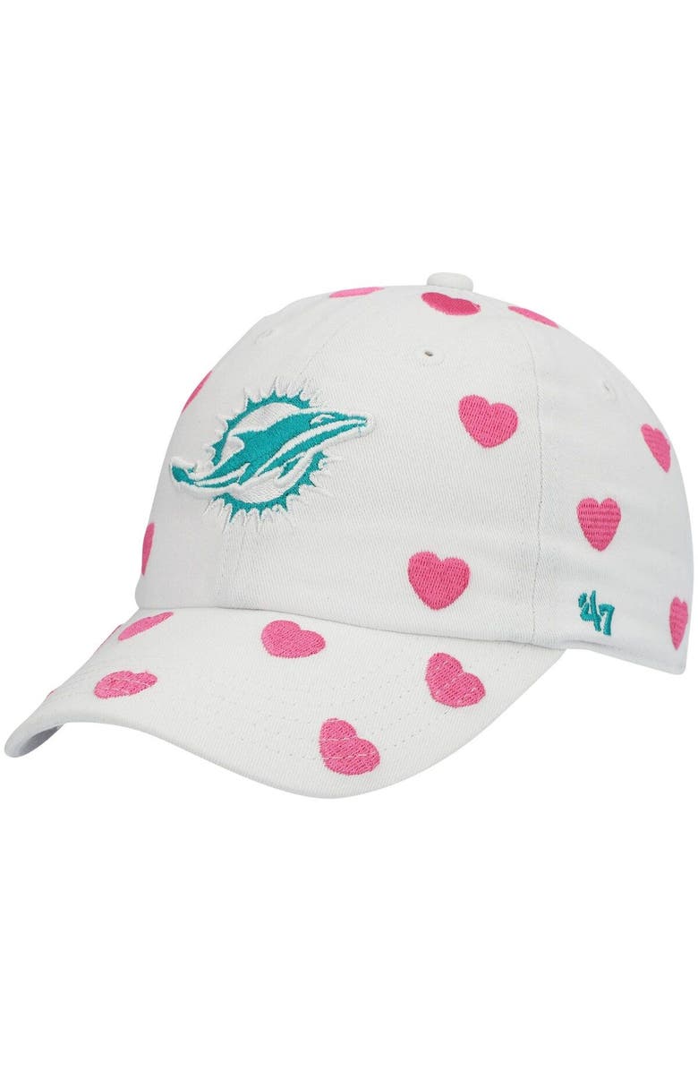 '47 Girls Toddler '47 White Miami Dolphins Surprise Clean Up Adjustable ...