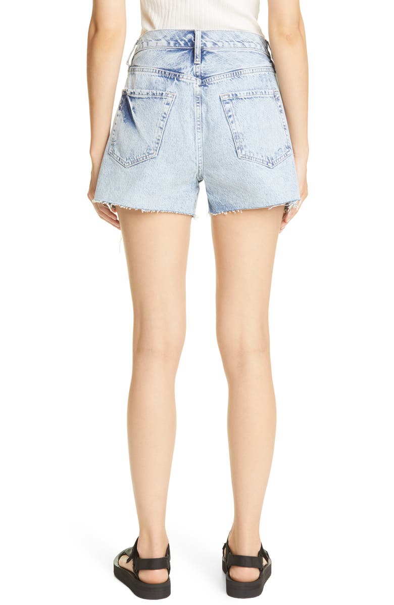 FRAME Le Simone Fray Hem Denim Cutoff Shorts | Nordstromrack