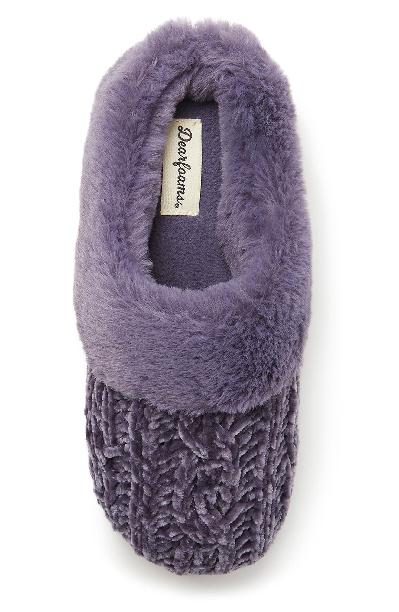 Claire Faux Fur Trimmed Marled Chenille Knit Clog (Women) | Nordstromrack