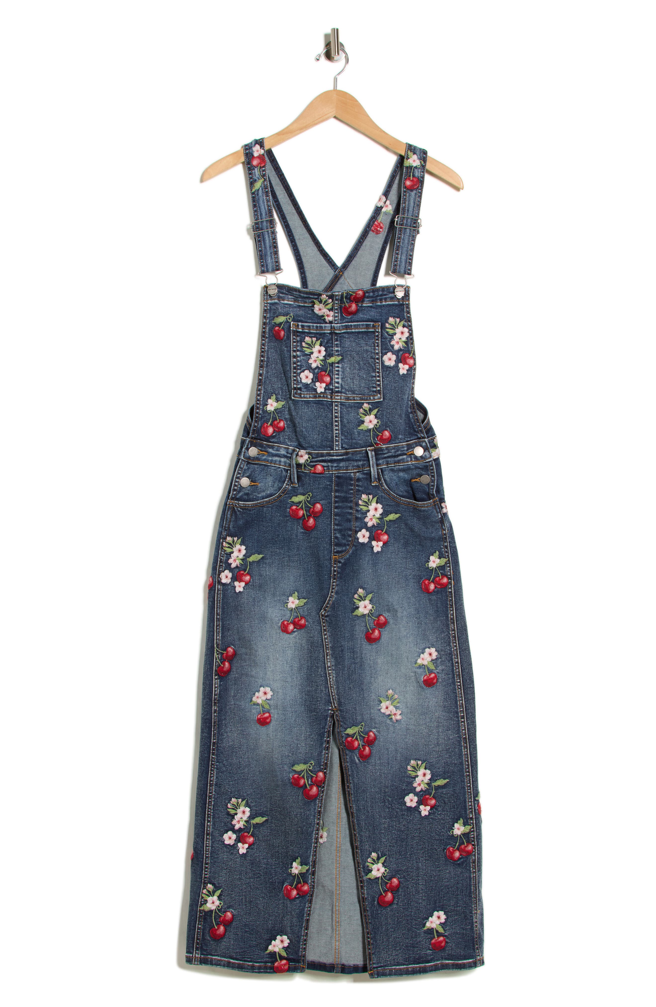 Driftwood Sarah Denim Overalls Dress | Nordstromrack
