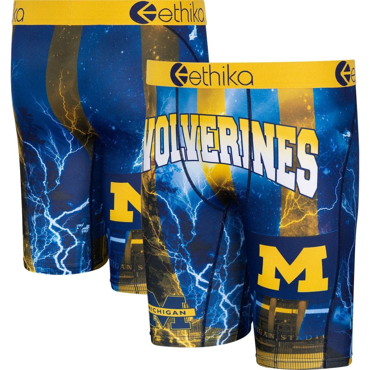 Ethika Men's Ethika Navy Michigan Wolverines Spirit Boxer Briefs ...