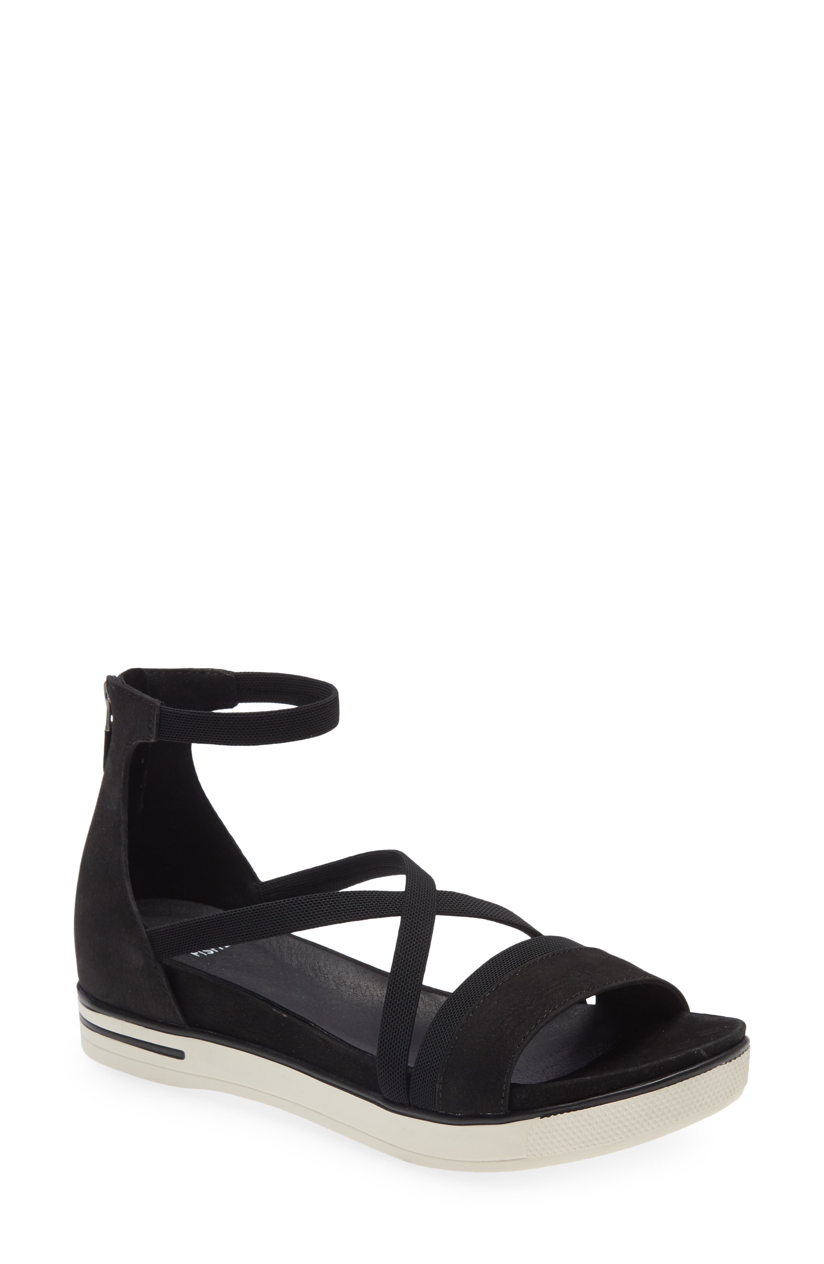 Eileen Fisher Sway Ankle Strap Sandal (Women) | Nordstromrack