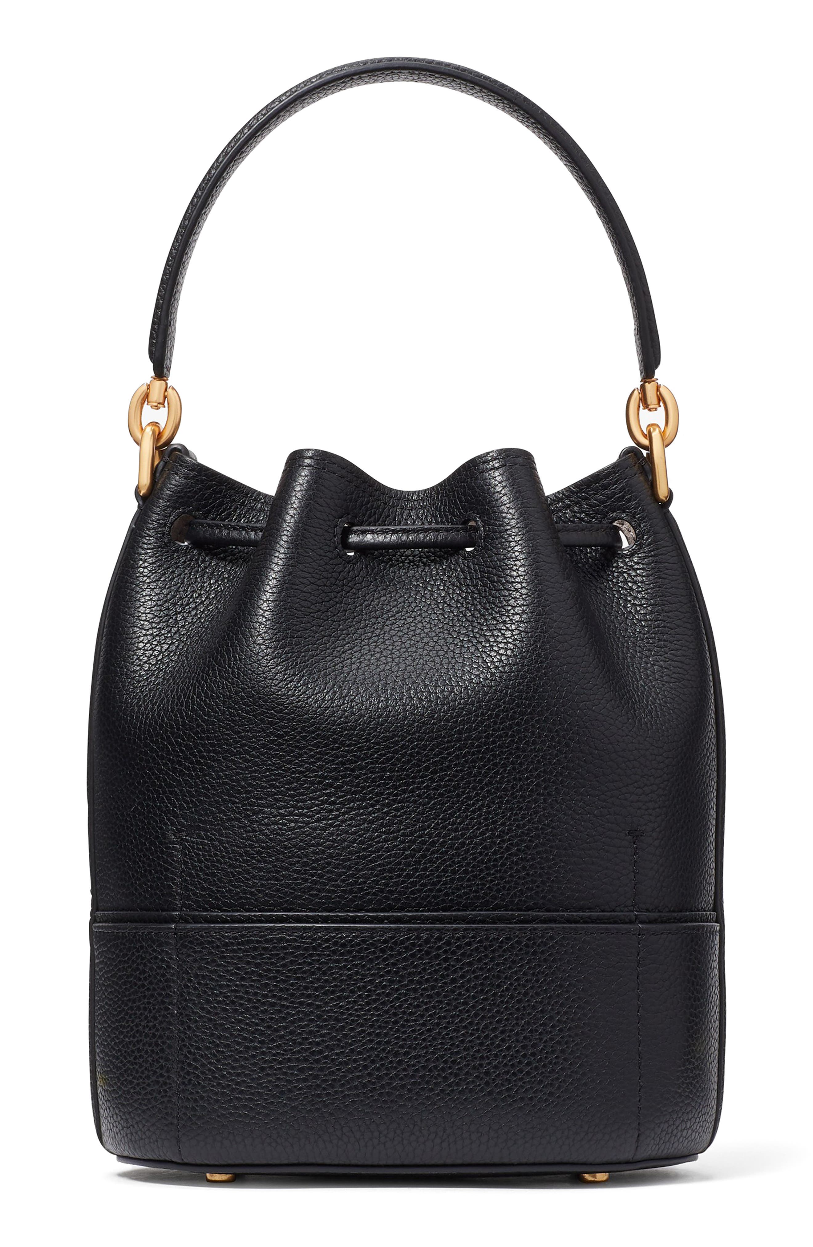 Kate Spade New York small gramercy pebble leather bucket bag ...