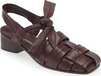 HEREU Bena Square Toe Slingback Sandal (Women) | Nordstromrack