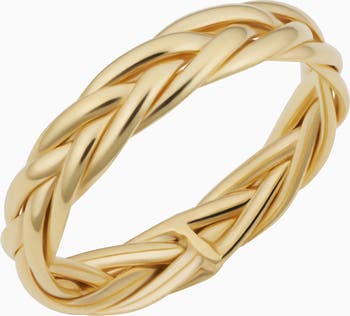 Oradina 14K Solid Gold Caesar Stack Ring | Nordstrom