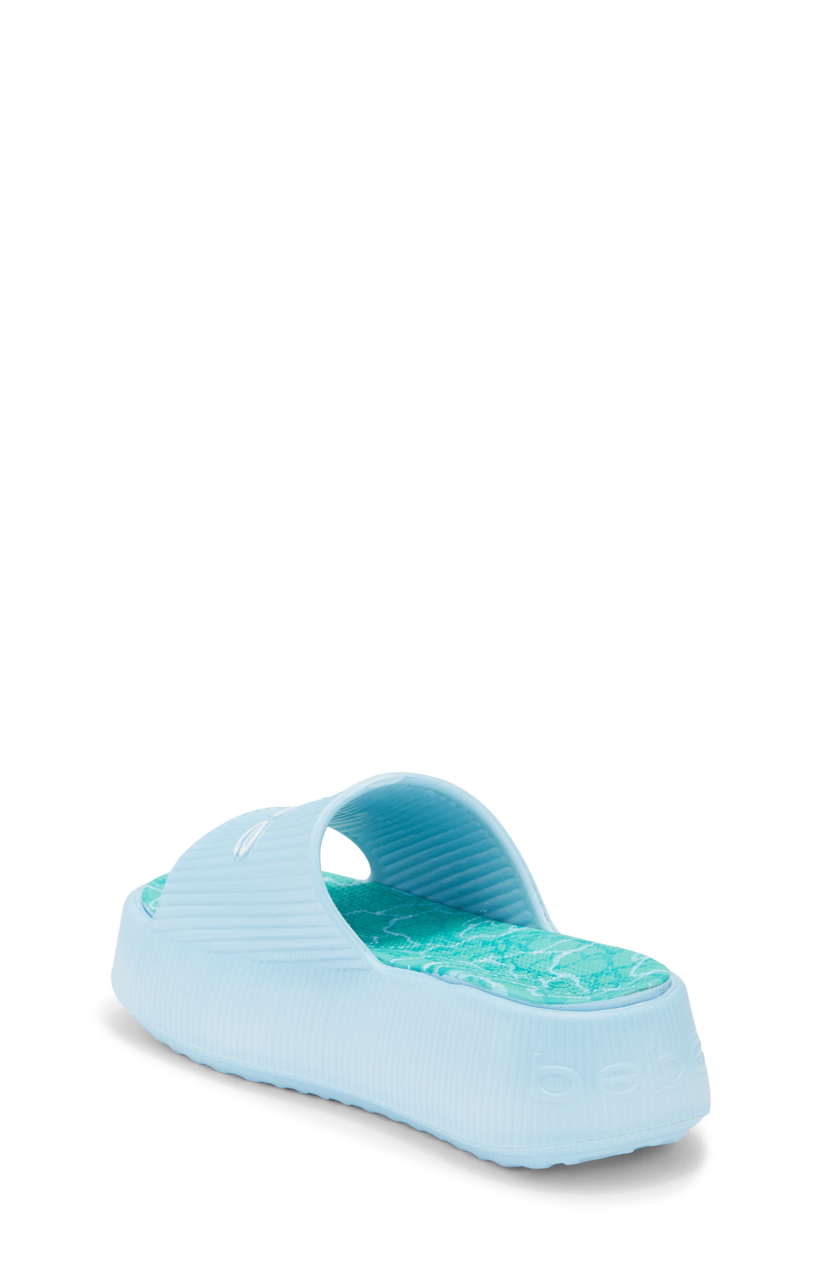 bebe Kids' Logo Accent Platform Slide Sandal | Nordstromrack