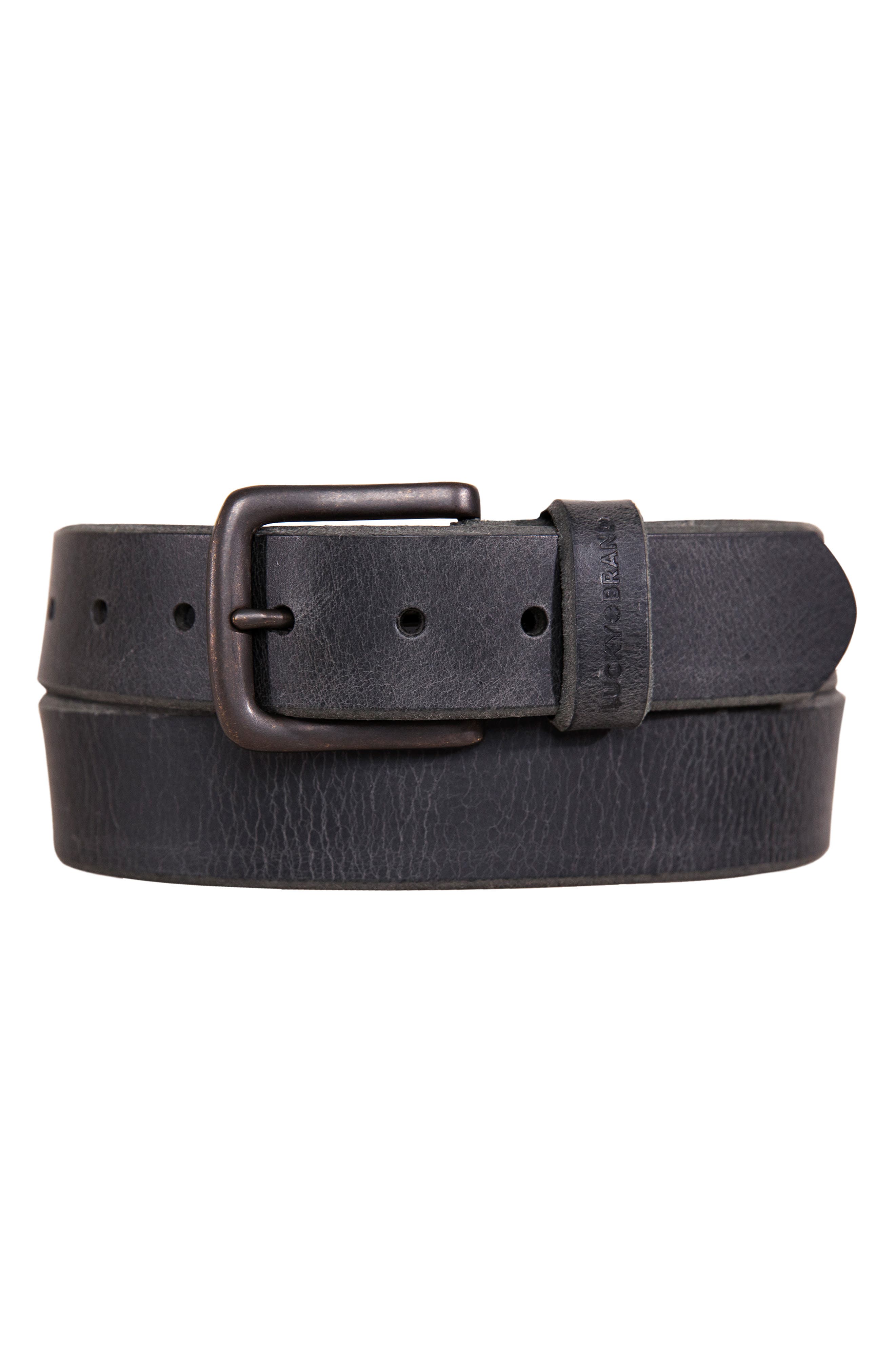 Lucky Brand Beveled Edge Leather Belt | Nordstromrack