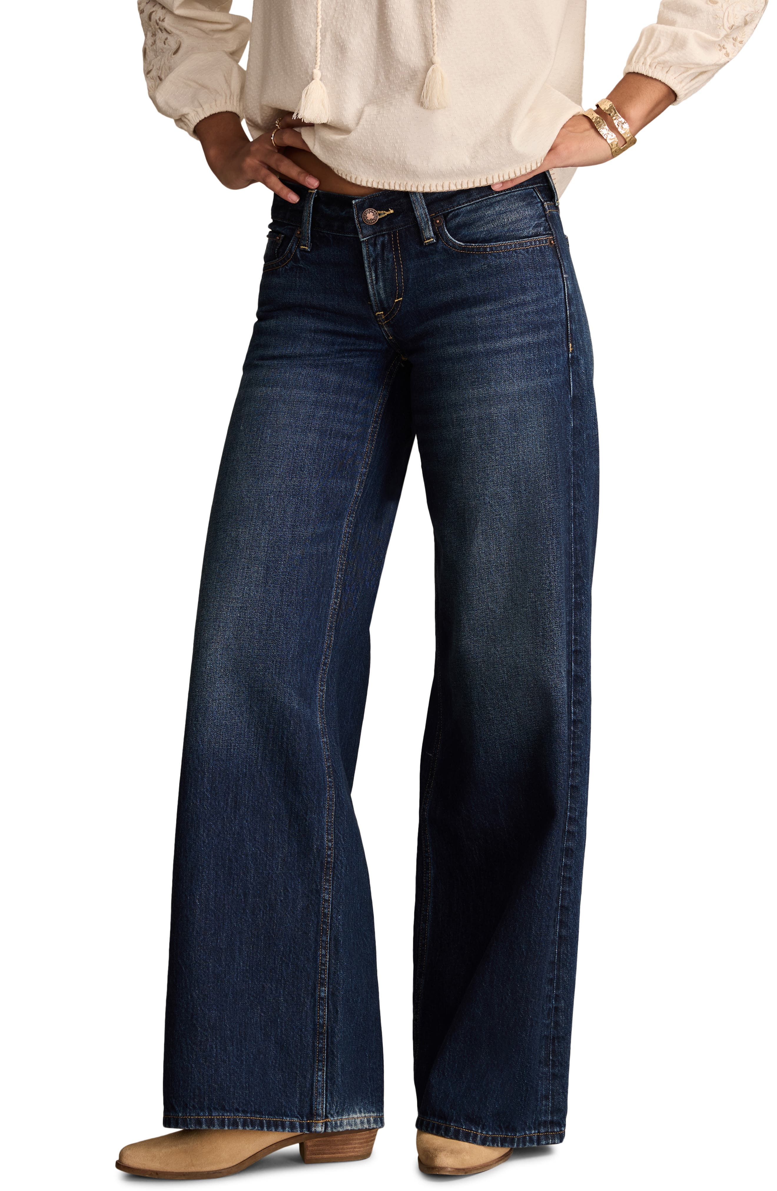 Lucky Brand Ultra Low Rise Baggy Wide Leg Jeans | Nordstrom