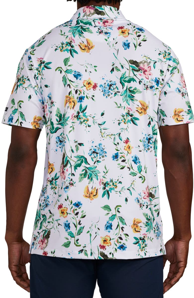 Bad Birdie Poetic Justice Floral Performance Golf Polo | Nordstromrack