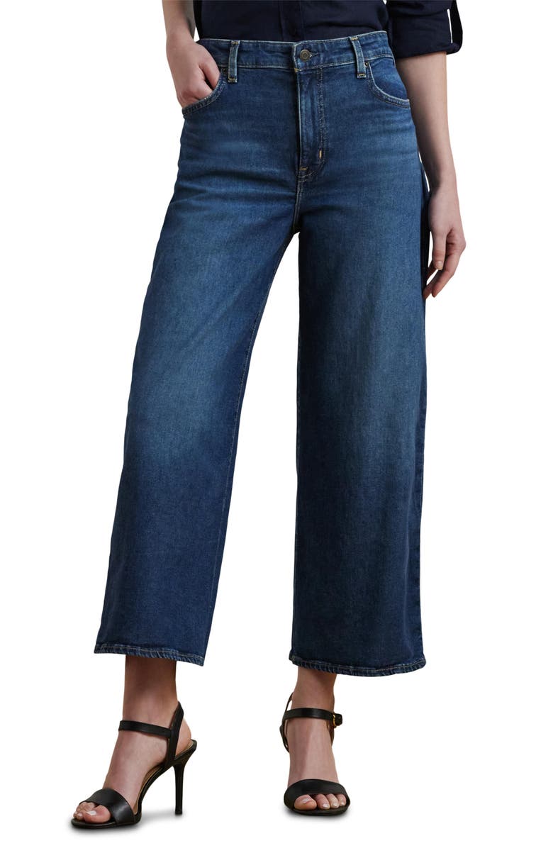 Lauren Ralph Lauren High Waist Crop Wide Leg Jeans | Nordstromrack