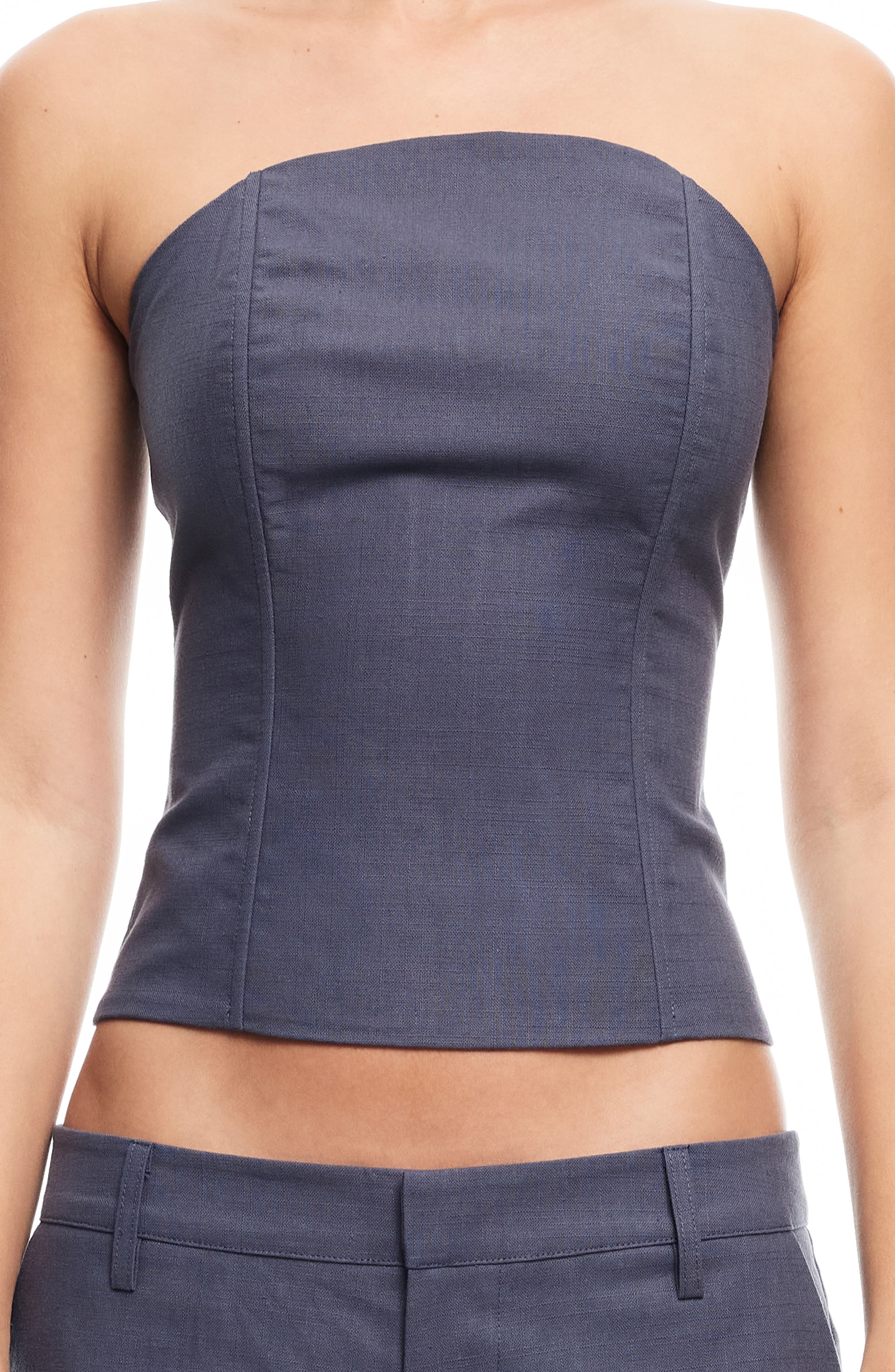 LIONESS Untamed Strapless Cotton Top | Nordstromrack