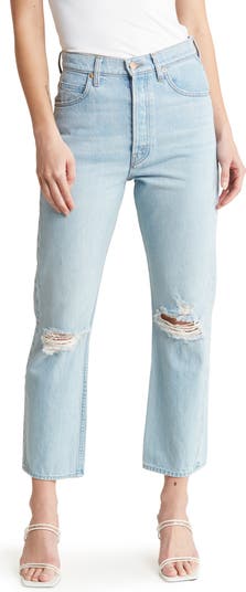 MOTHER The Tippy Top Sweet Tooth High Waist Ankle Narrow Straight Jeans ...