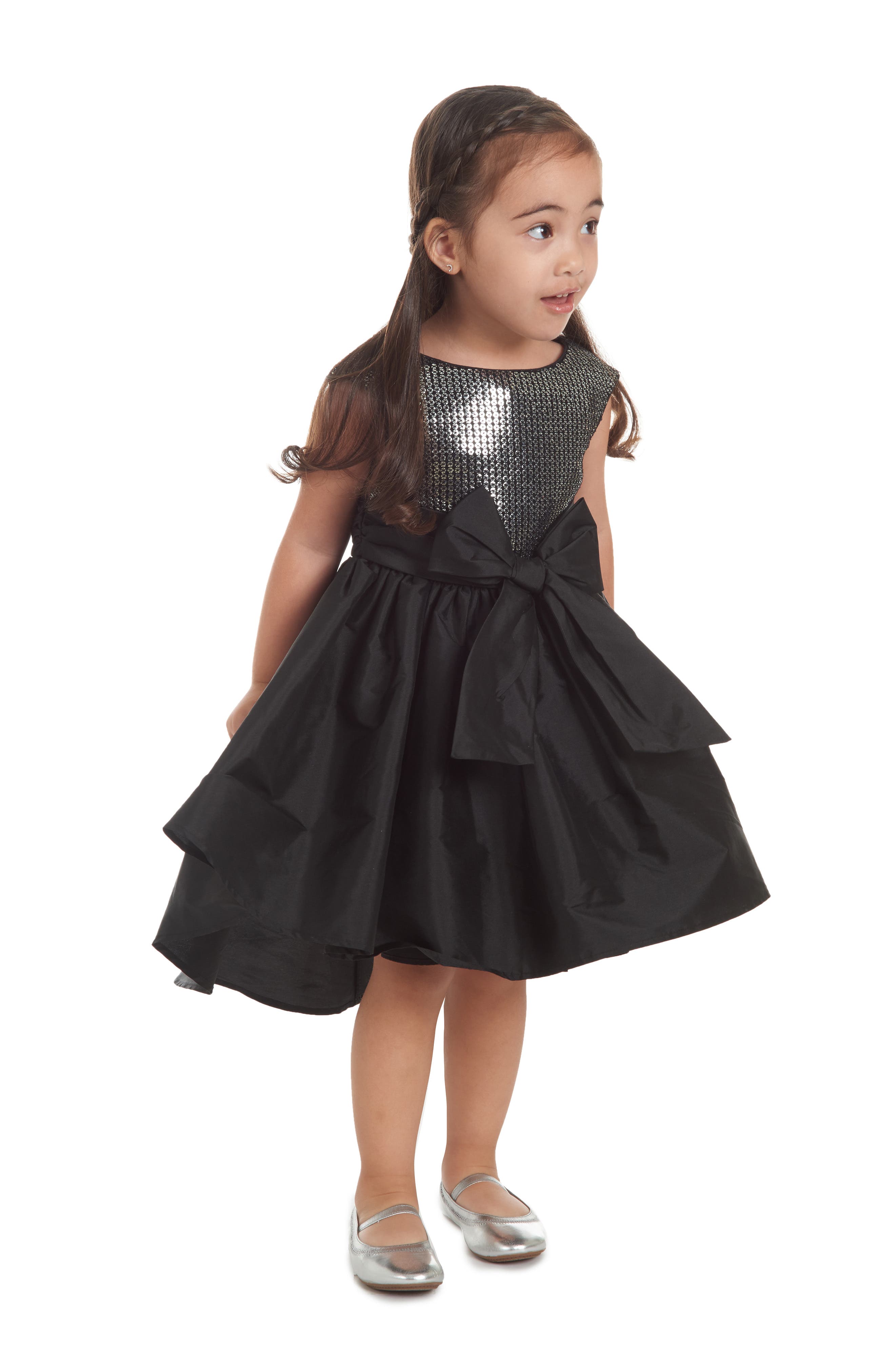 Pippa & Julie Kids' Sequin Bodice Taffeta Dress | Nordstromrack