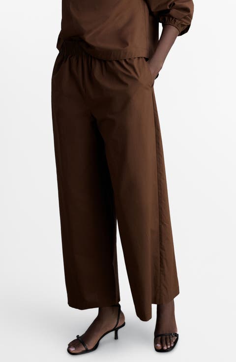 Women's Brown Wide-Leg Pants | Nordstrom