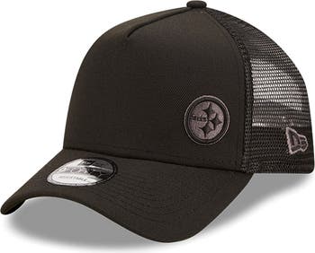 New Era Men's New Era Black Pittsburgh Steelers Repreve A-Frame Trucker ...