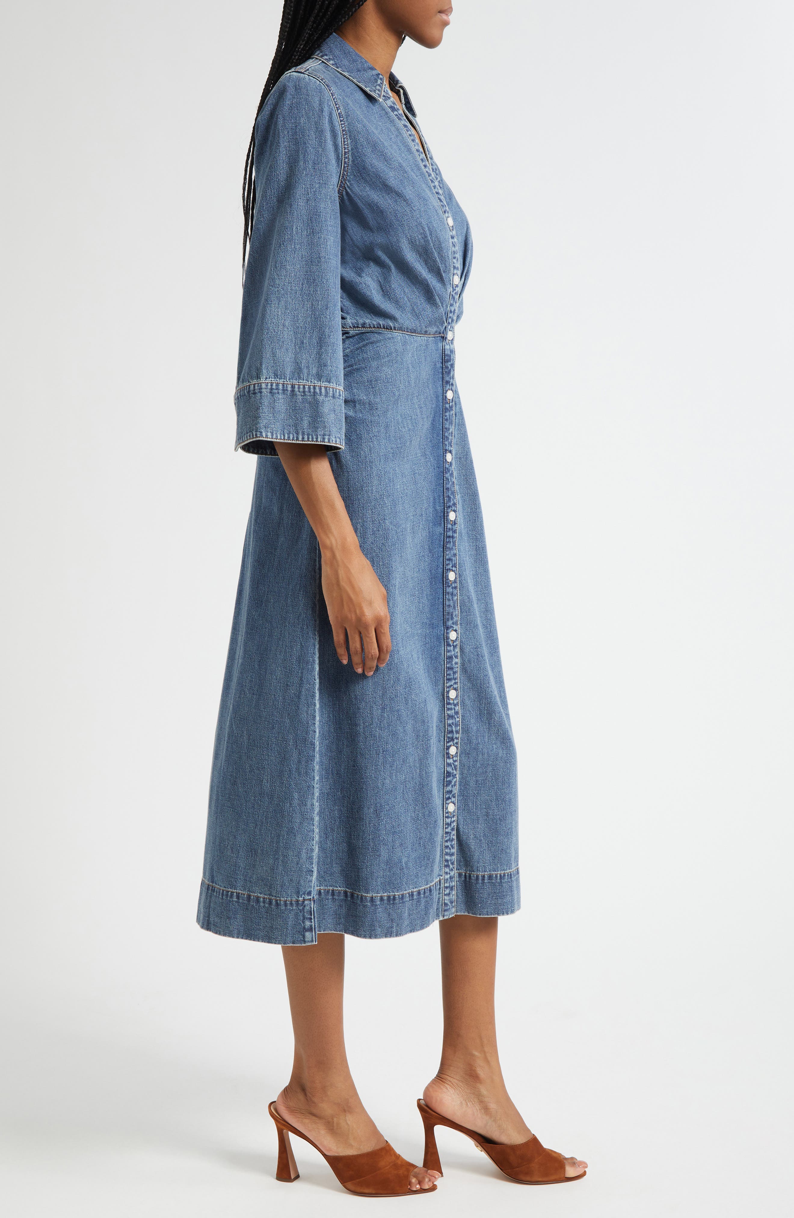 Veronica Beard Haydon Denim Shirtdress | Nordstromrack
