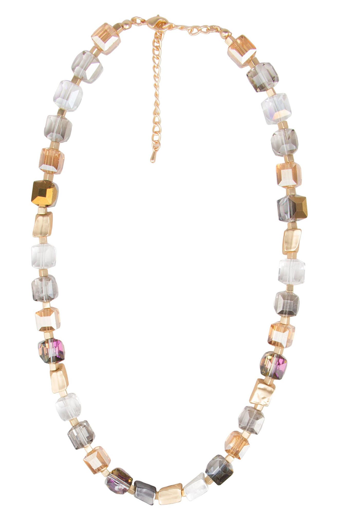 SAACHI Faceted Beaded & Stone Necklace | Nordstromrack