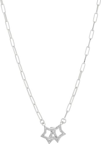 MESHMERISE Diamond Double Star Pendant Necklace - 0.25 ctw | Nordstromrack