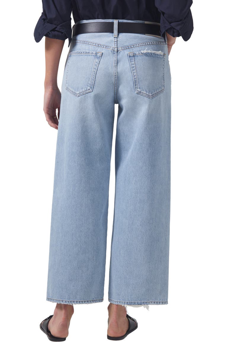 Citizens of Humanity Pina Distressed Ankle Baggy Wide Leg Jeans ...