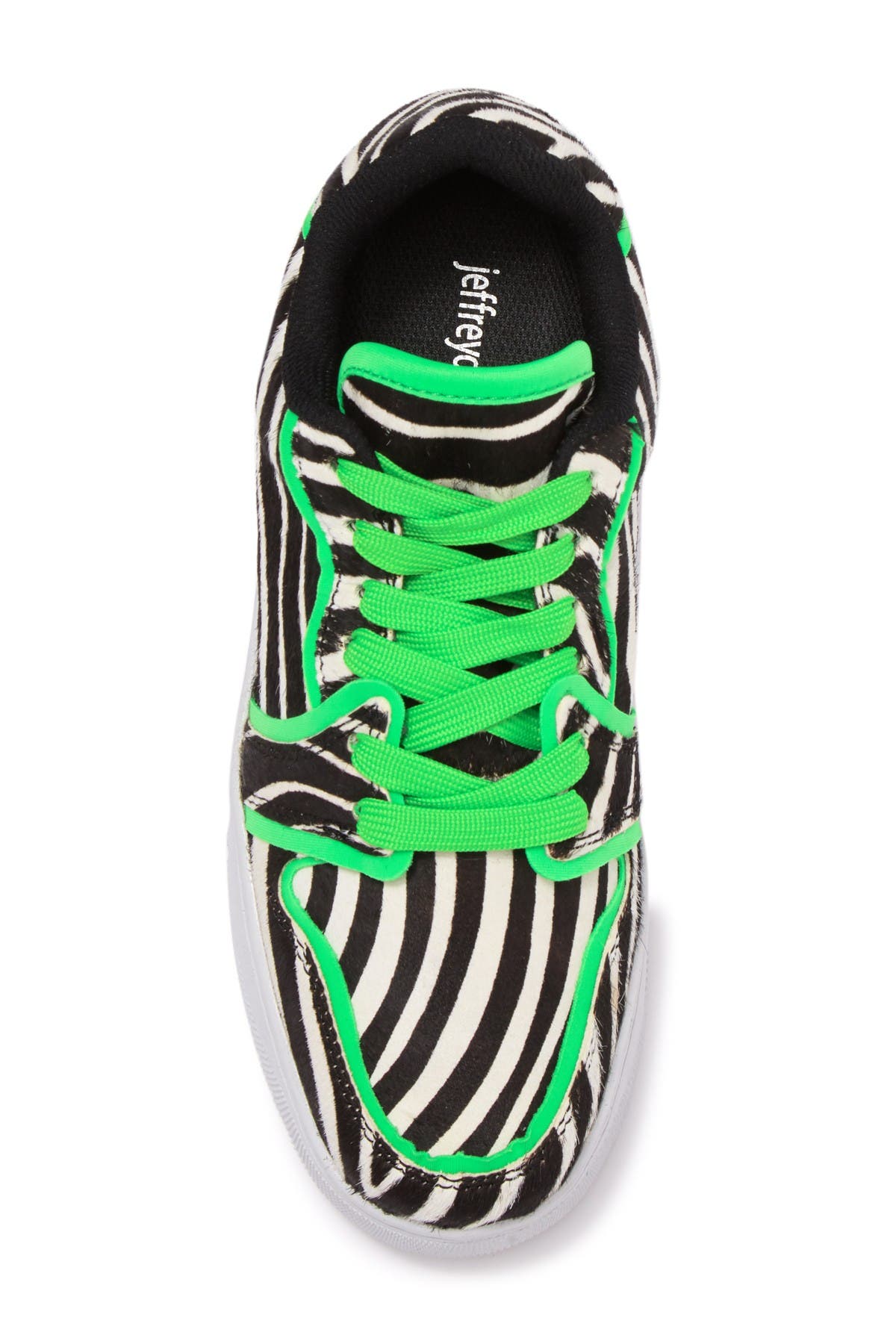 Jeffrey Campbell Court 2 Zebra Print Genuine Calf Hair Platform Sneaker ...