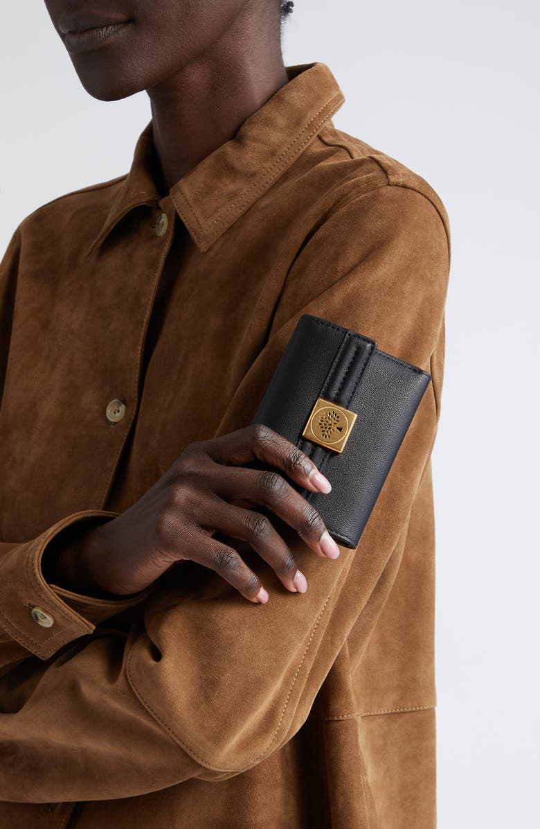 Mulberry Tree Logo Leather Trifold Wallet | Nordstrom