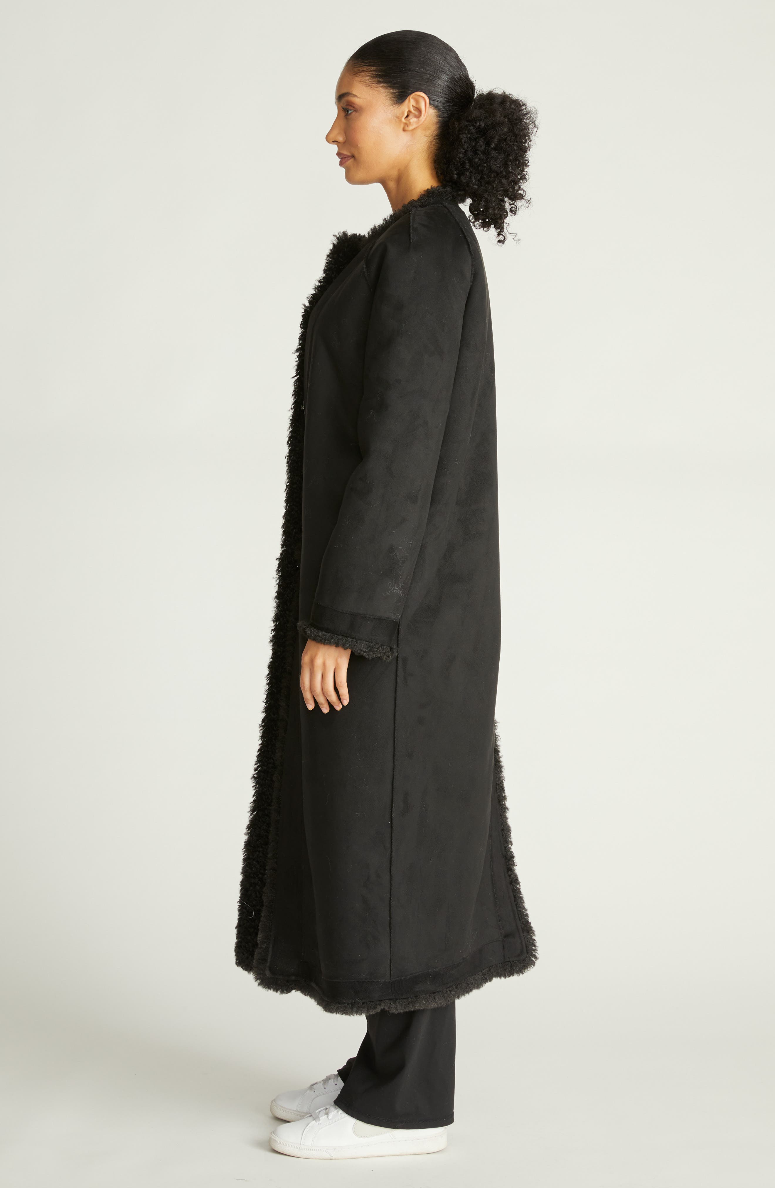 Hudson Jeans Reversible Shearling Teddy Fur Coat | Nordstromrack