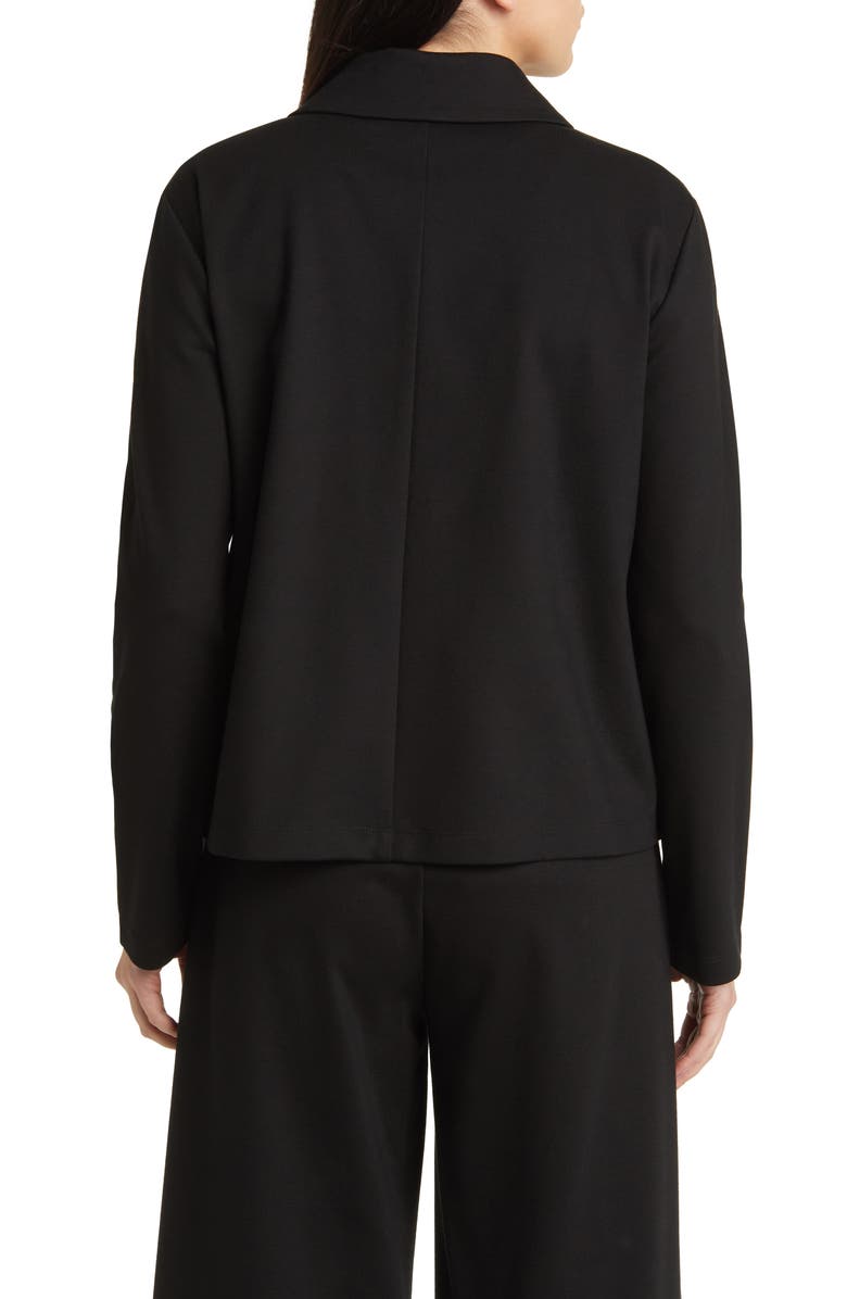 Eileen Fisher Classic Point Collar Zip-Up Ponte Jacket | Nordstromrack