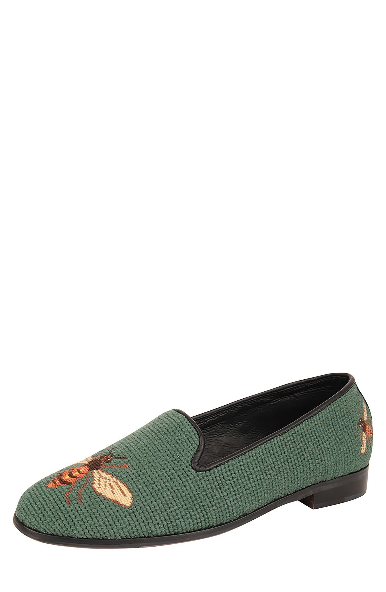 ByPaige BY PAIGE Needlepoint Bee Flat (Women) | Nordstrom