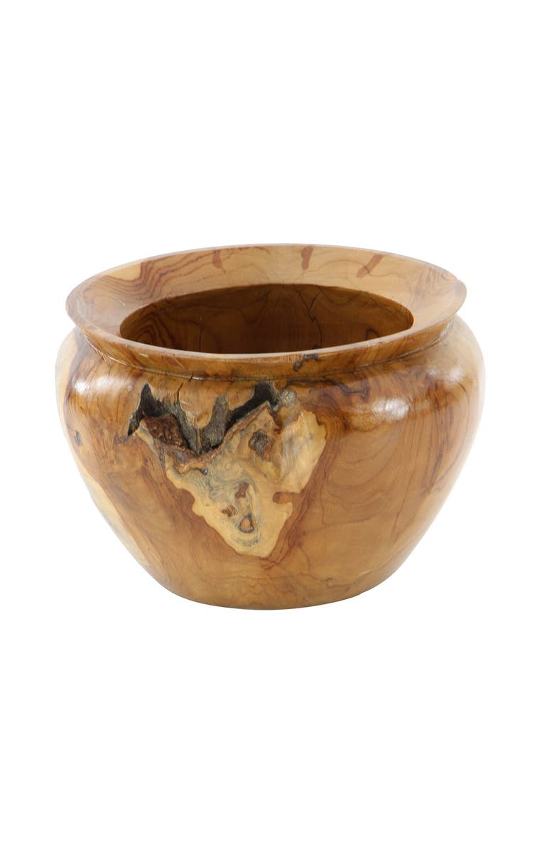 GINGER BIRCH STUDIO Brown Teak Wood Handmade Live Edge Free Form ...