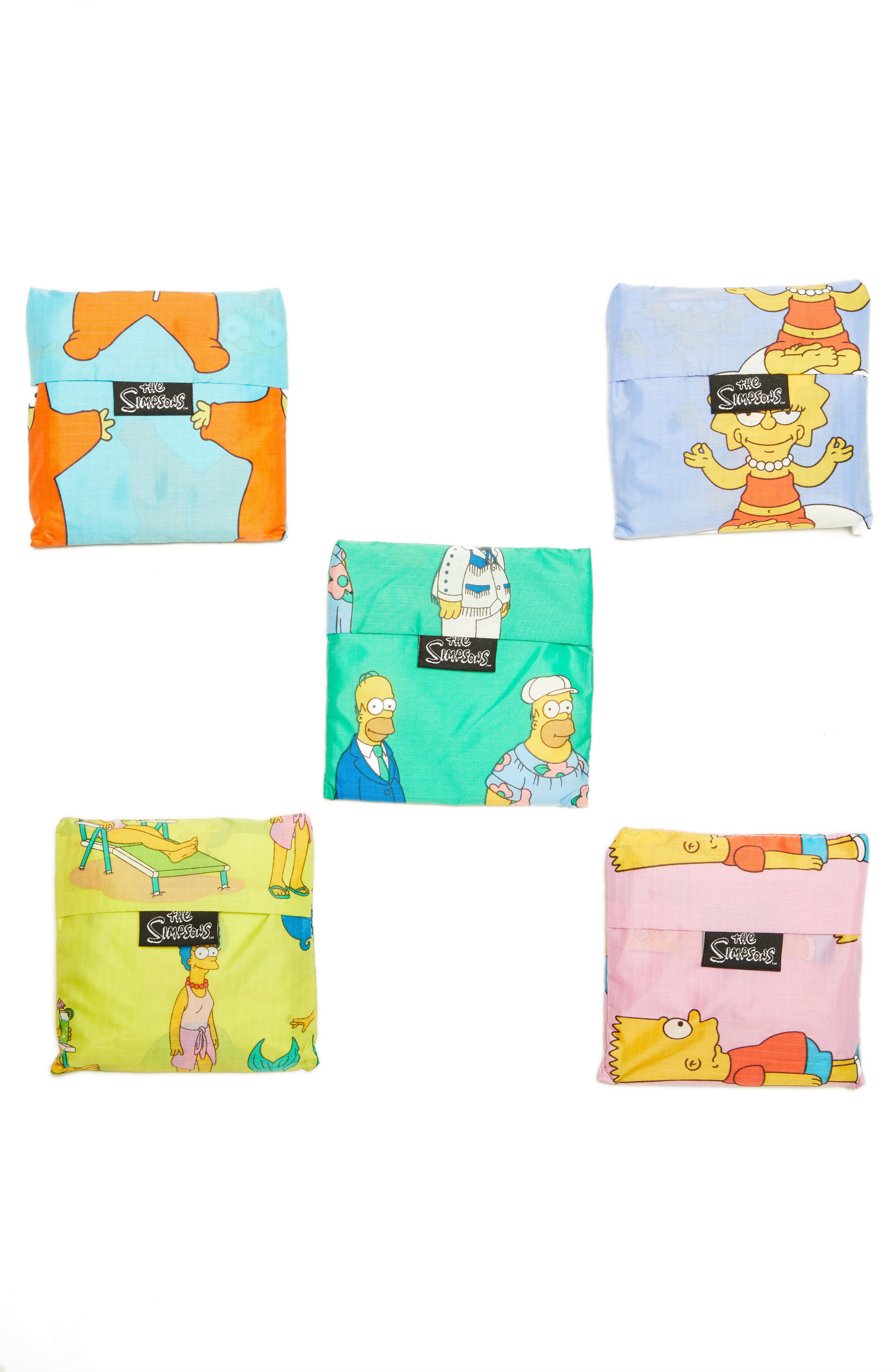 Baggu The Simpsons Set of 5 Standard Baggu Ripstop Nylon Totes | Nordstrom
