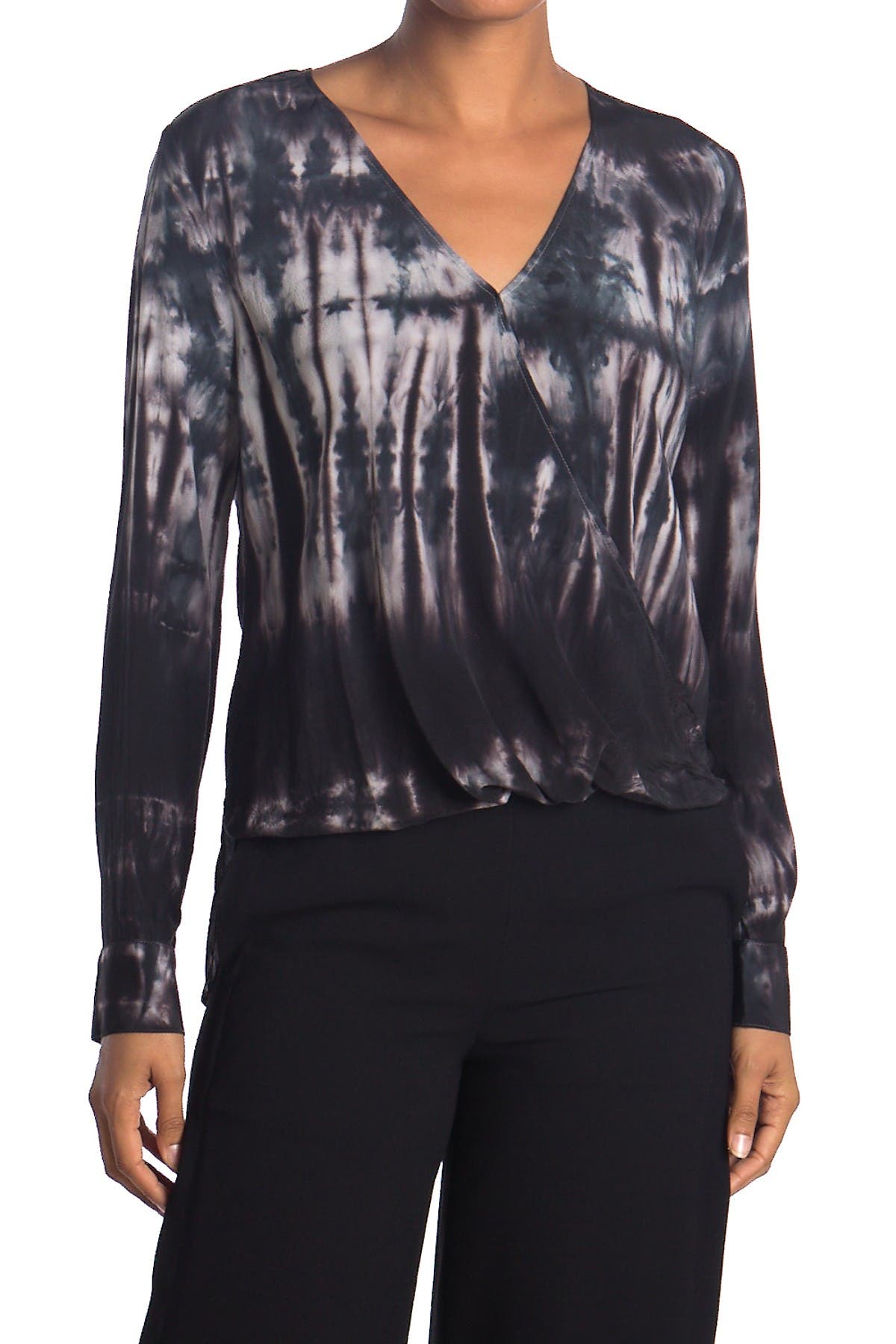 Tie-Dye Surplice Silk Blouse (Women) | Nordstromrack
