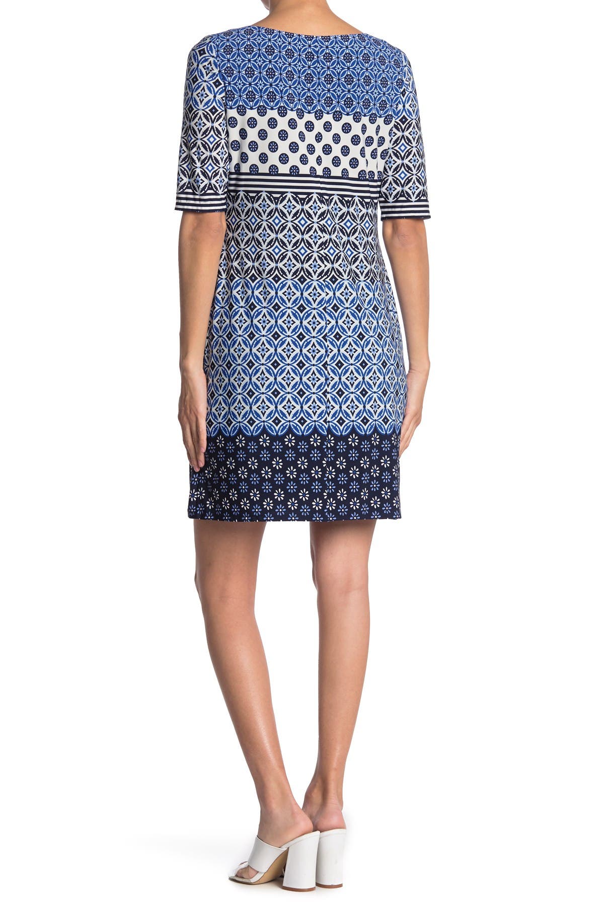 Eliza J Tile Printed Mini Dress | Nordstromrack