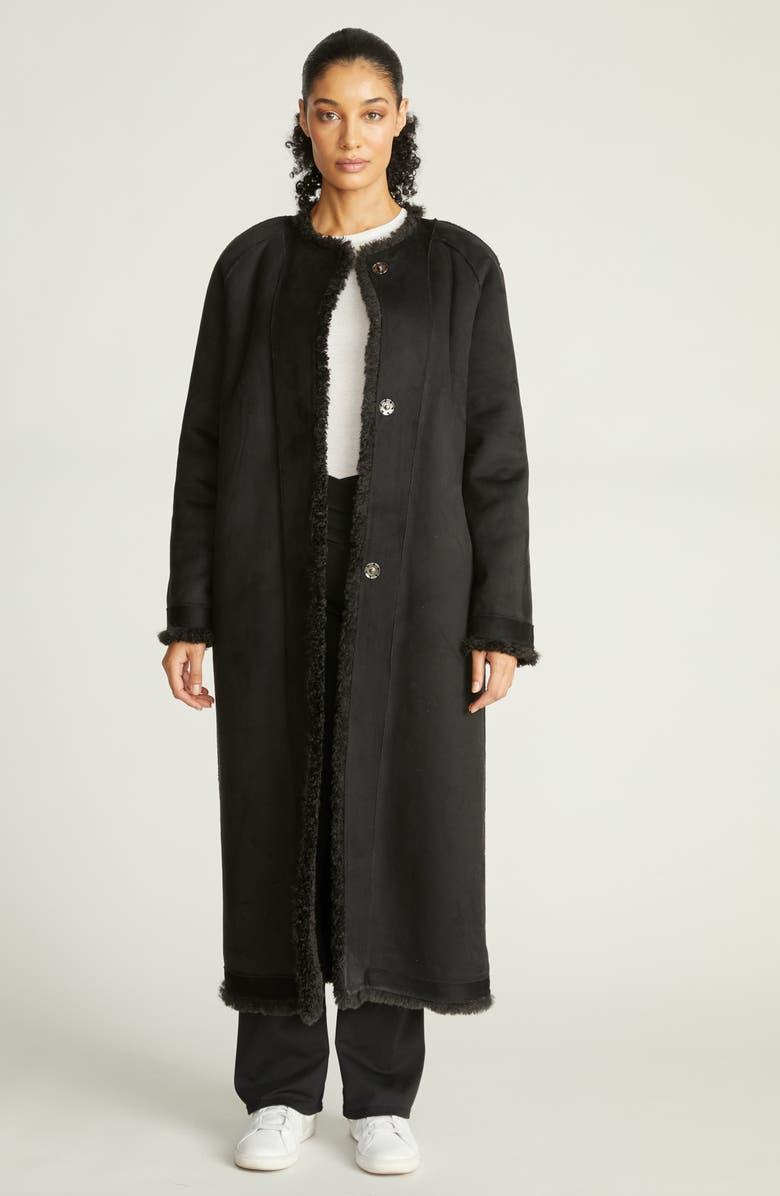 Hudson Jeans Reversible Shearling Teddy Fur Coat | Nordstromrack