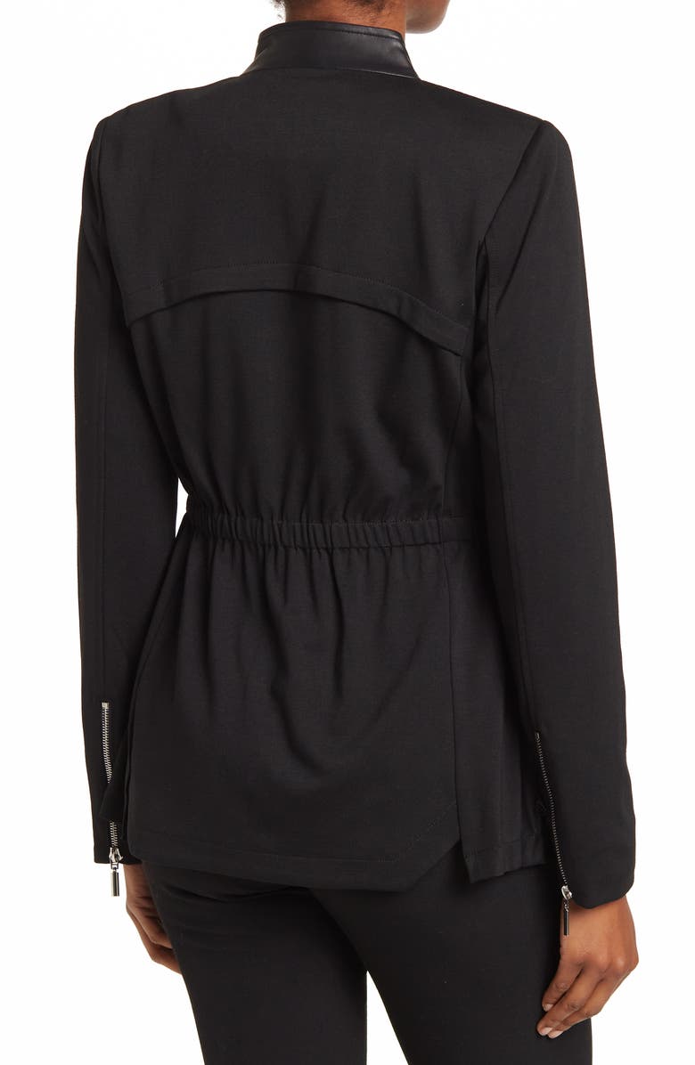 PATRIZIA LUCA Mix Media Moto Jacket | Nordstromrack