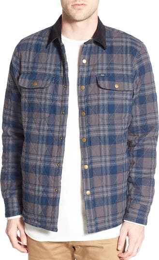 Obey 'Griffin' Quilted Plaid Flannel Shirt Jacket | Nordstrom