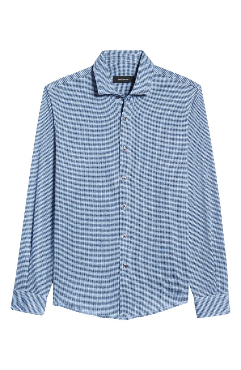 Bugatchi Classic Fit Knit Button-Up Shirt | Nordstrom