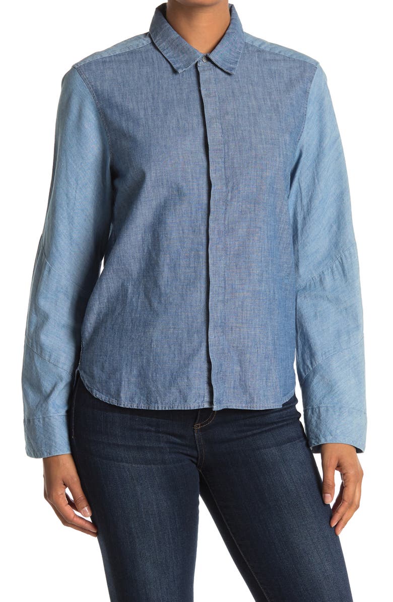 G-Star RAW Spiraq Two-Tone Button Down Shirt | Nordstromrack