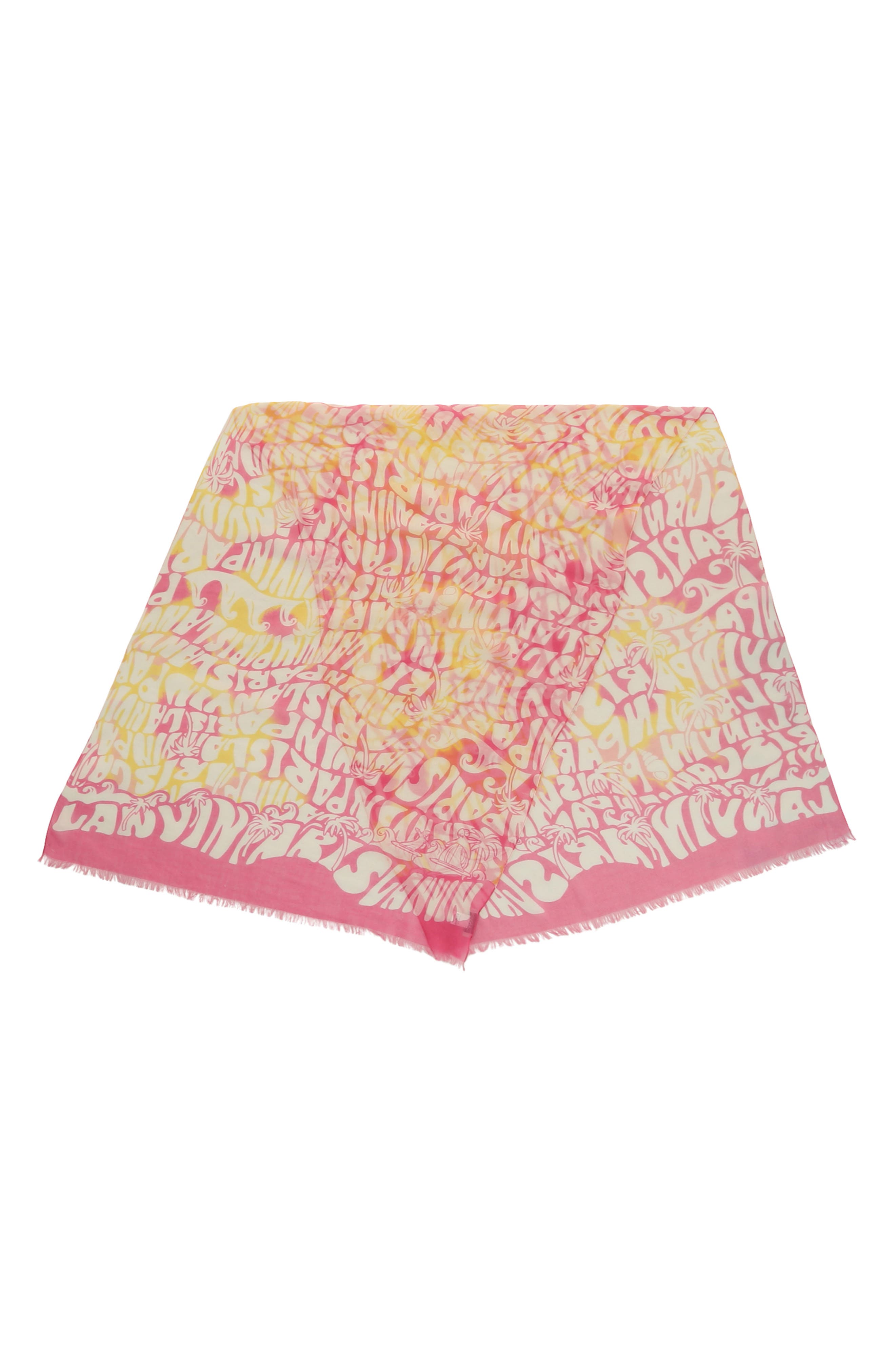 Lanvin Logo Print Wool Oblong Scarf | Nordstromrack