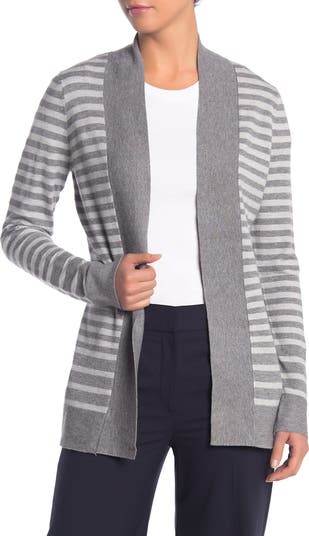 CYRUS Cozy Striped Open Front Cardigan | Nordstromrack
