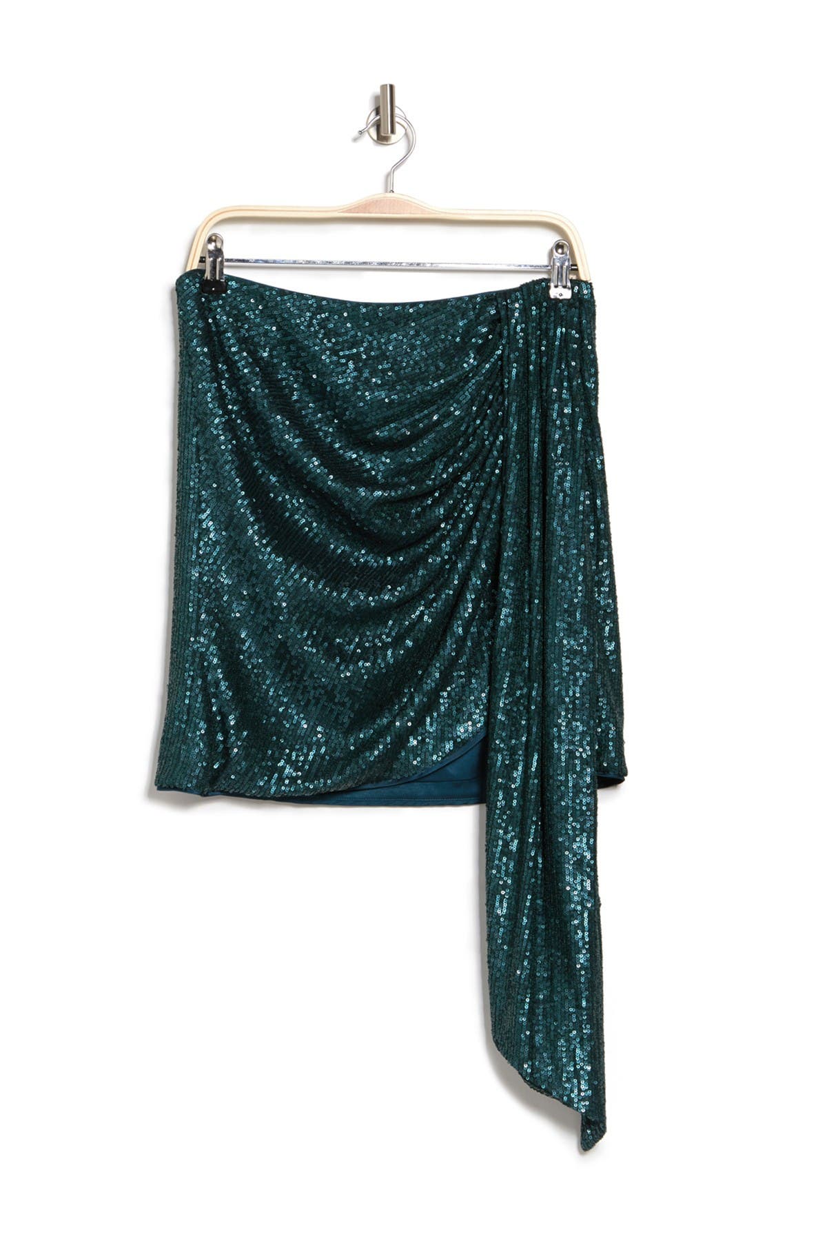 Simkhai Jonathan Simkhai Sequin Drape Panel Miniskirt | Nordstrom