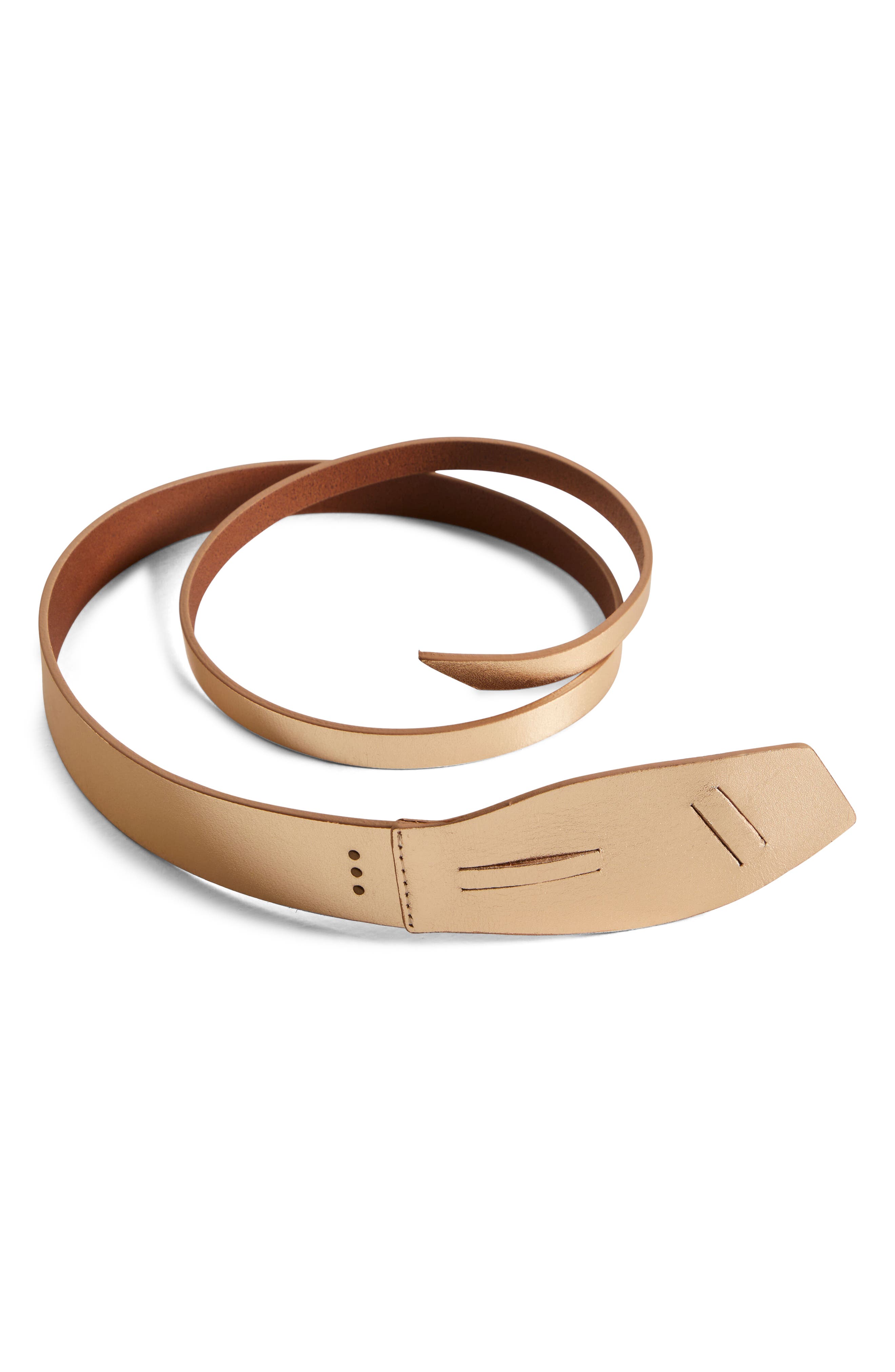 Free People Metallic Leather Belt | Nordstromrack
